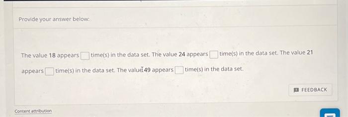 Solved QUESTION 12 - 1 POINT A set of data is summarized by | Chegg.com