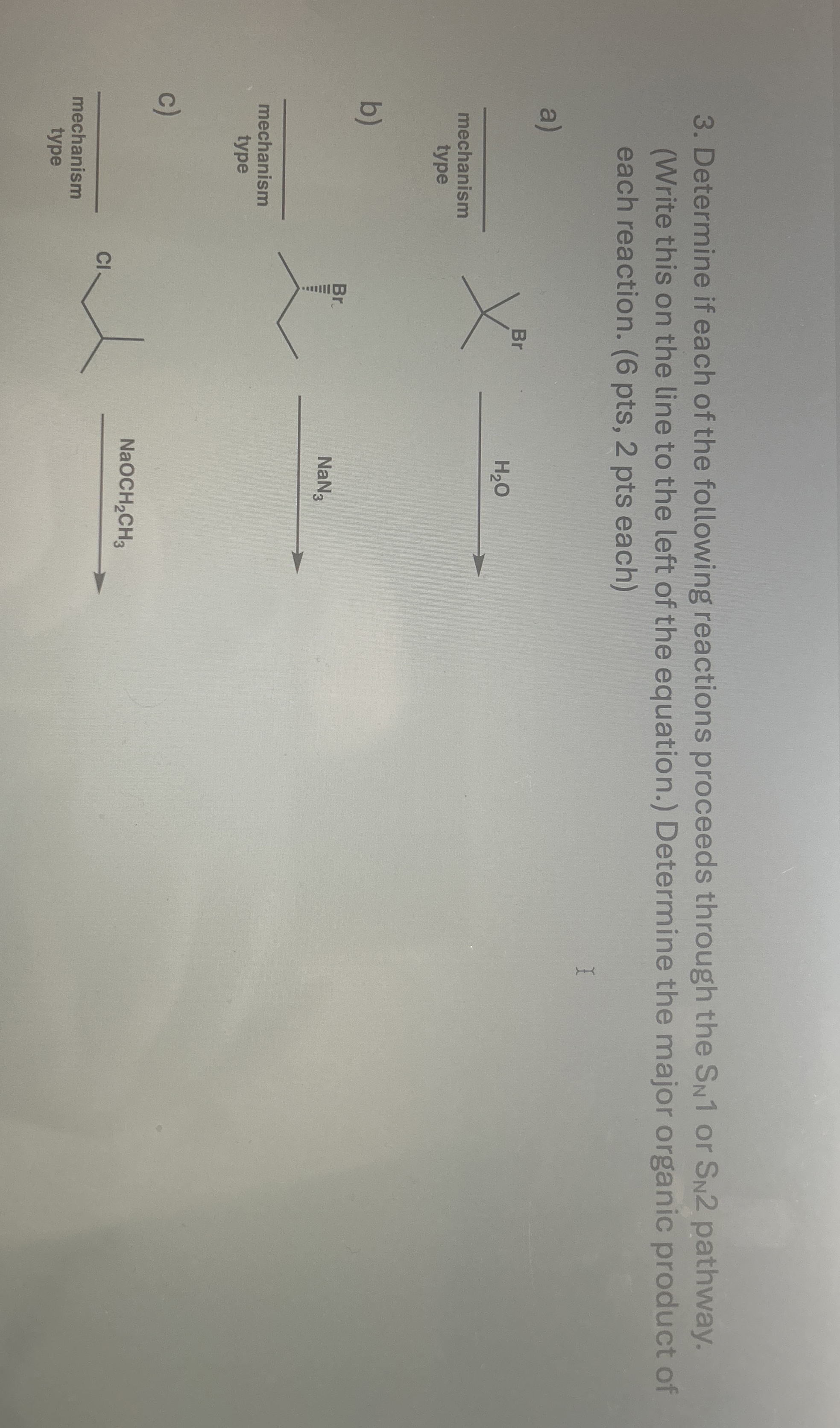 Solved Determine if each of the following reactions proceeds | Chegg.com