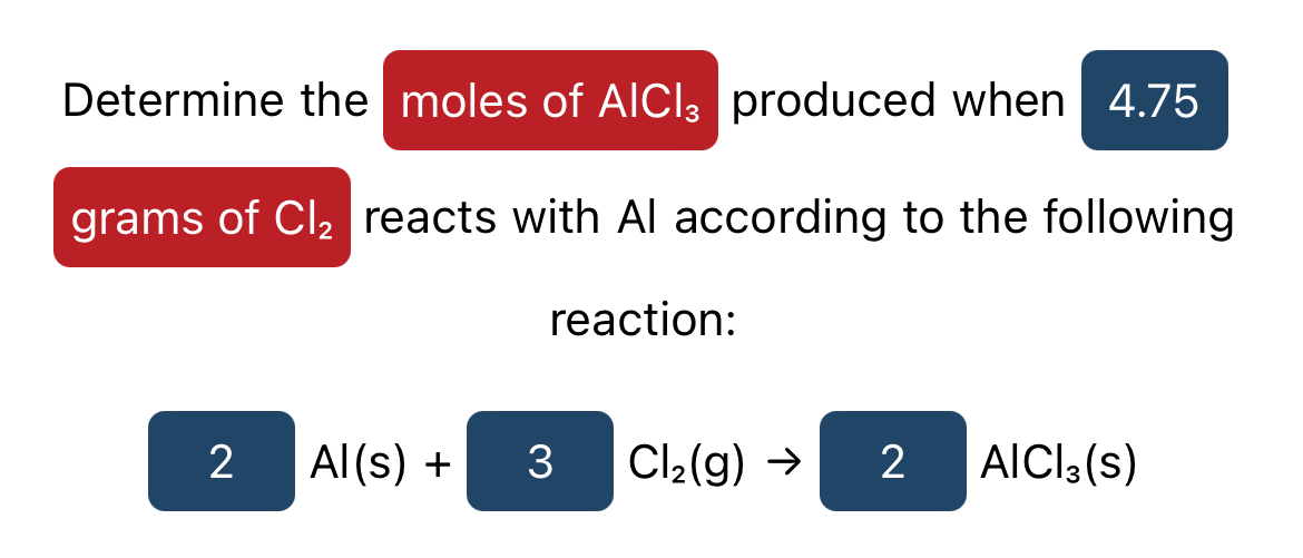 Solved Determine the || ﻿produced when reacts with Al | Chegg.com