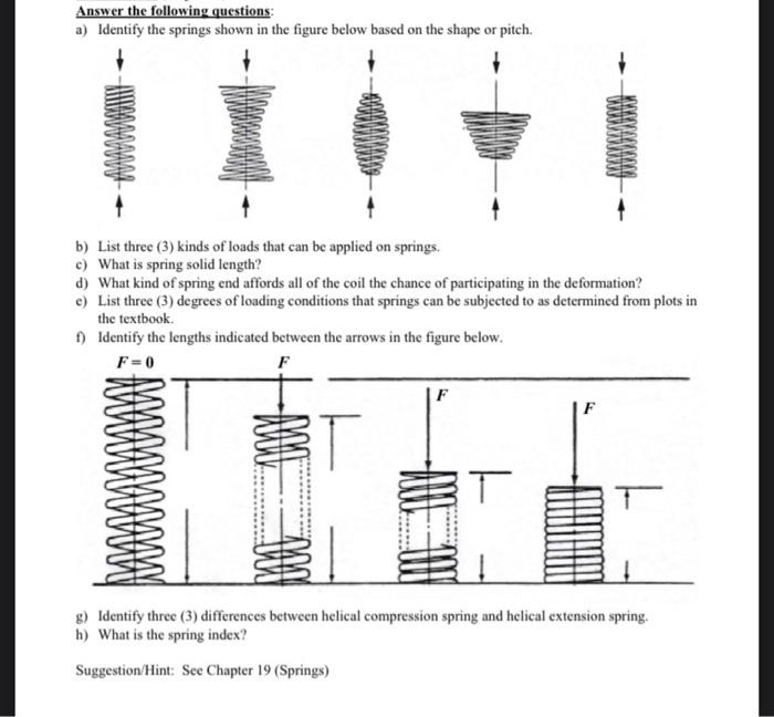 Solved Answer the following questions: a) Identify the | Chegg.com