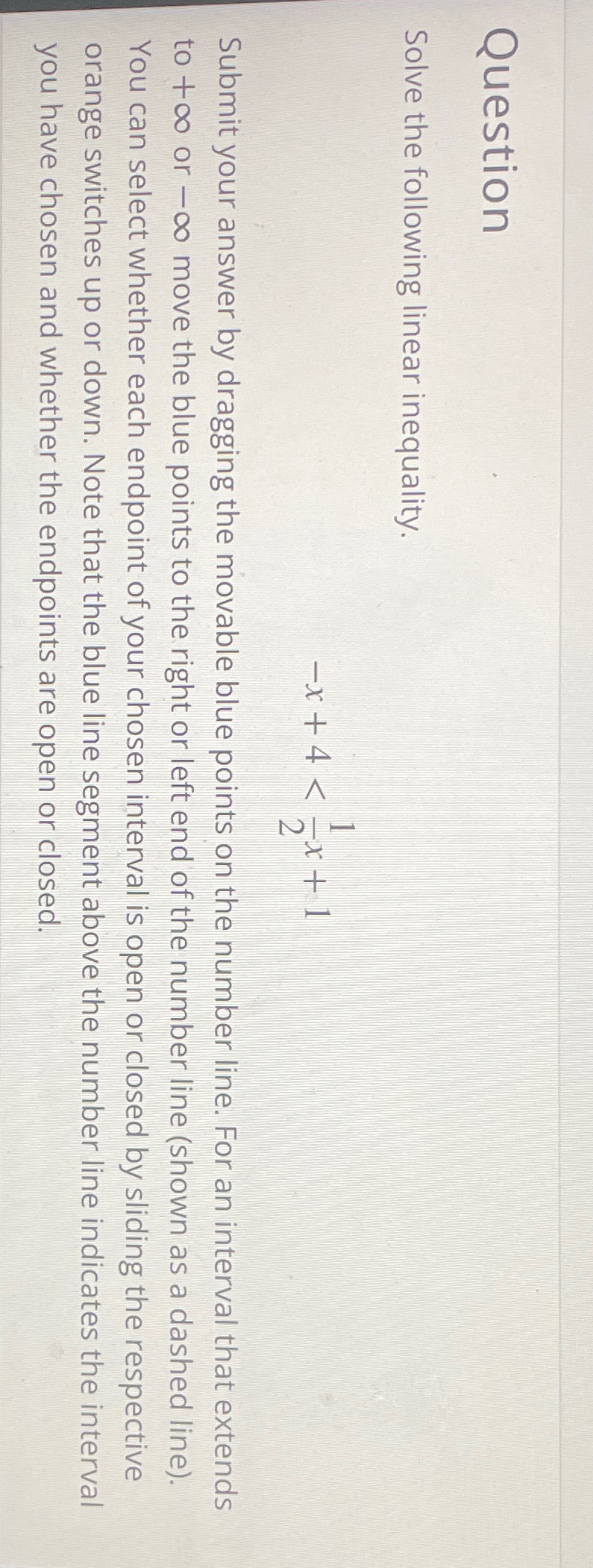 Solved QuestionSolve the following linear | Chegg.com