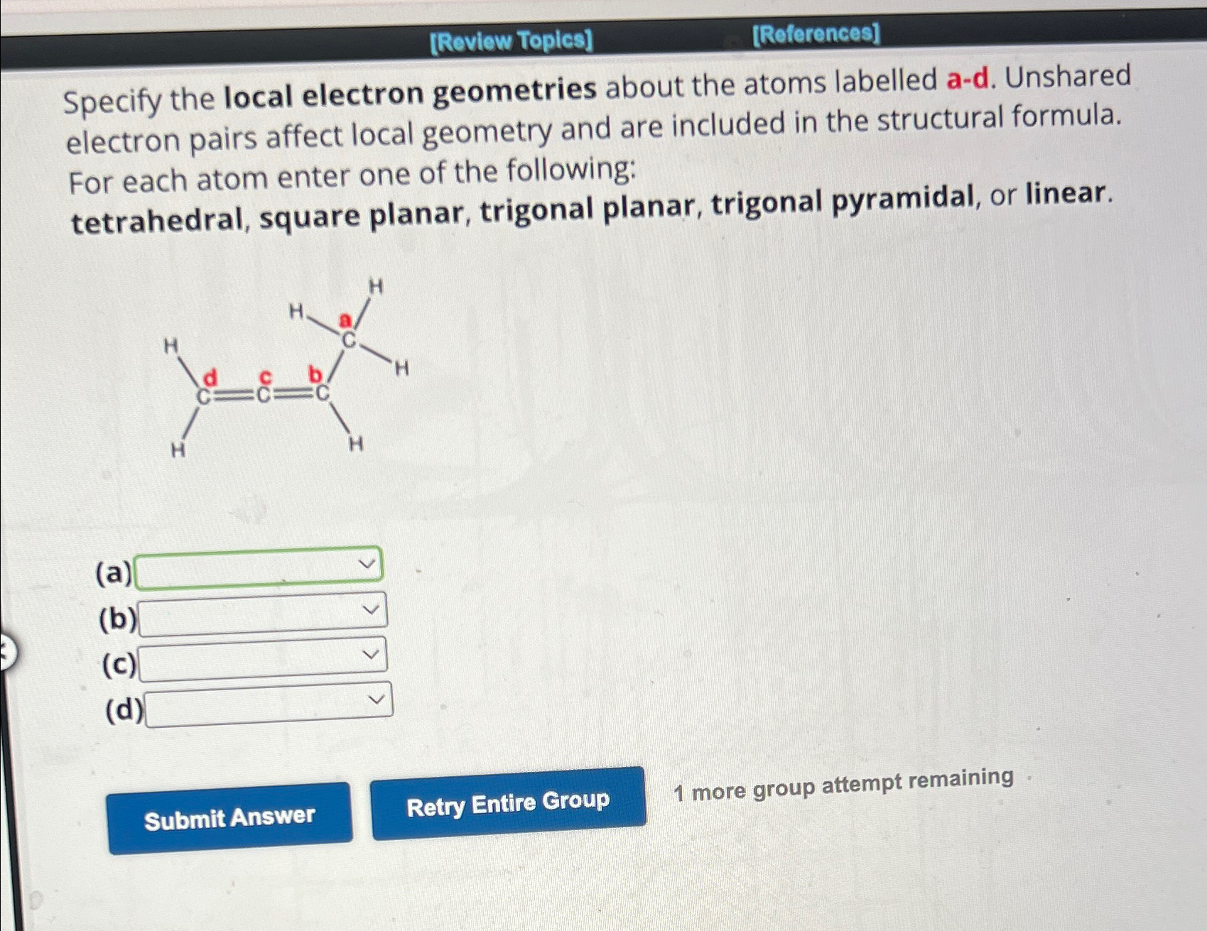 Solved [Review Toples][Roferences]Specify the local electron | Chegg.com