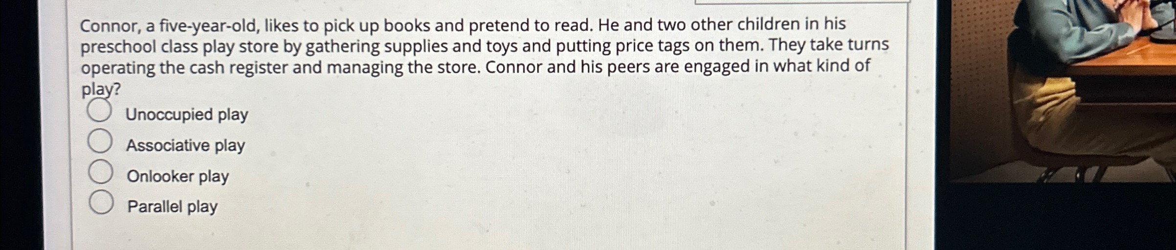 Solved Connor, a five-year-old, likes to pick up books and | Chegg.com