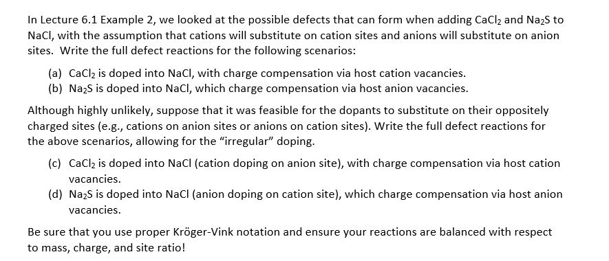 Solved by an EXPERT In Lecture 6.1 ﻿Example 2, ﻿we looked at the possible | Chegg.com