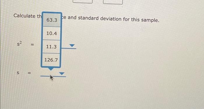 Solved 4. Standard deviation and variance for a sample | Chegg.com