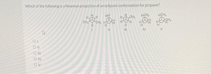 Solved Which of the following is a Newman projection of an | Chegg.com
