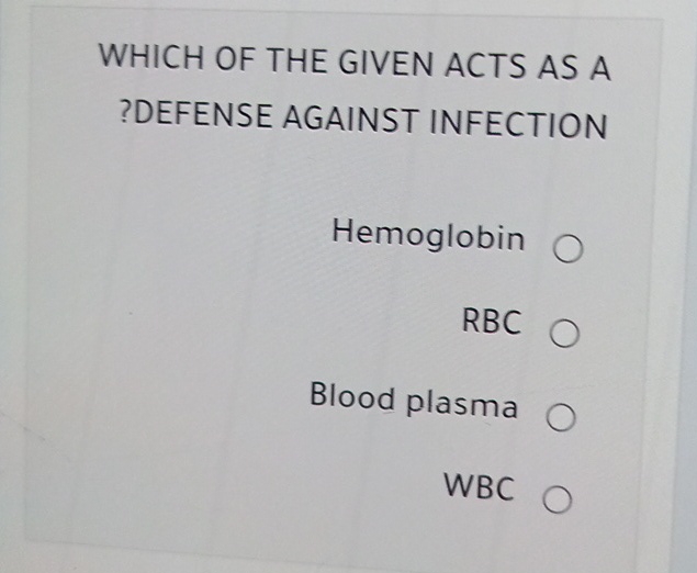 Solved WHICH OF THE GIVEN ACTS AS A?DEFENSE AGAINST | Chegg.com