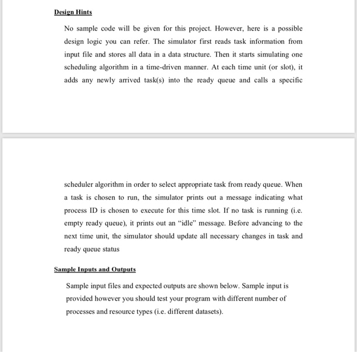 RR Scheduling Algorithm Objectives: This programming | Chegg.com