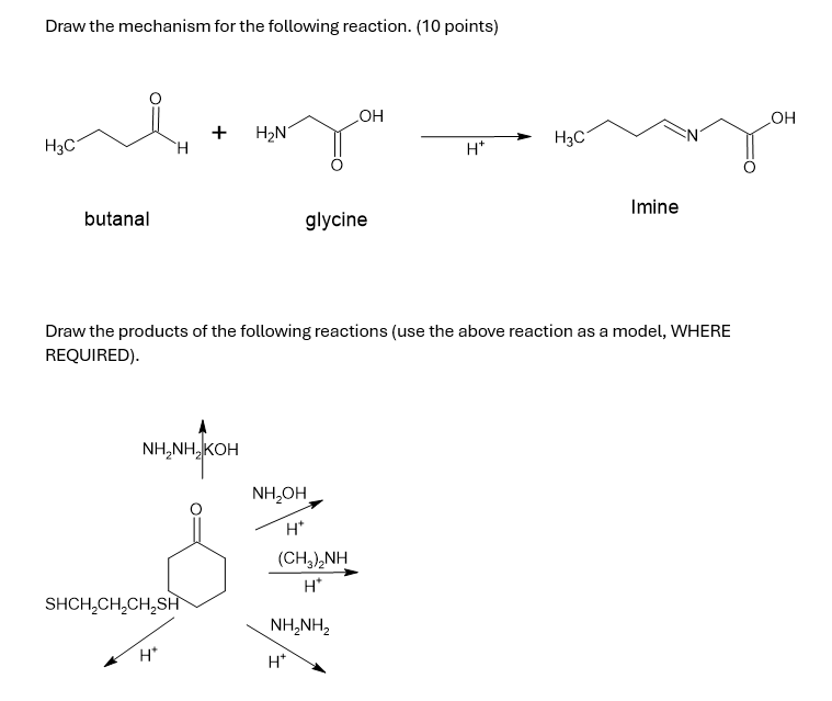 Solved Draw the mechanism for the following reaction. Draw | Chegg.com