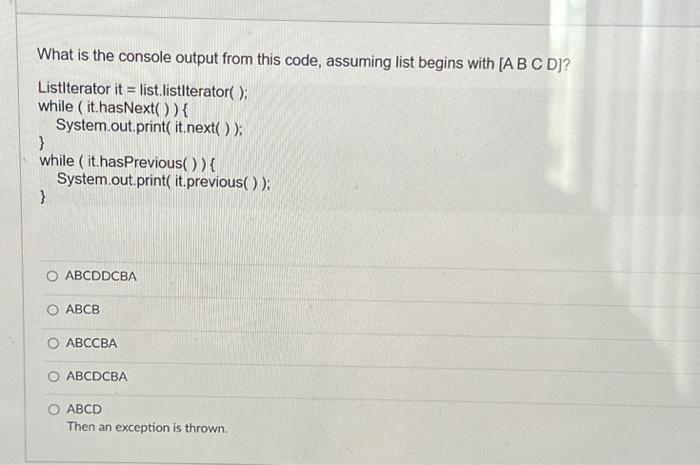 Solved What is the console output from this code, assuming | Chegg.com