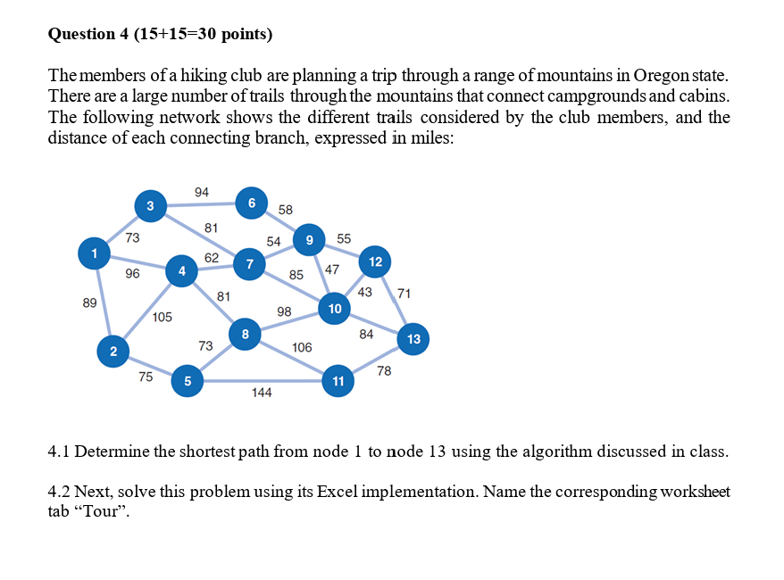 Solved Question 4 (15+15=30 ﻿points)The members of a hiking | Chegg.com