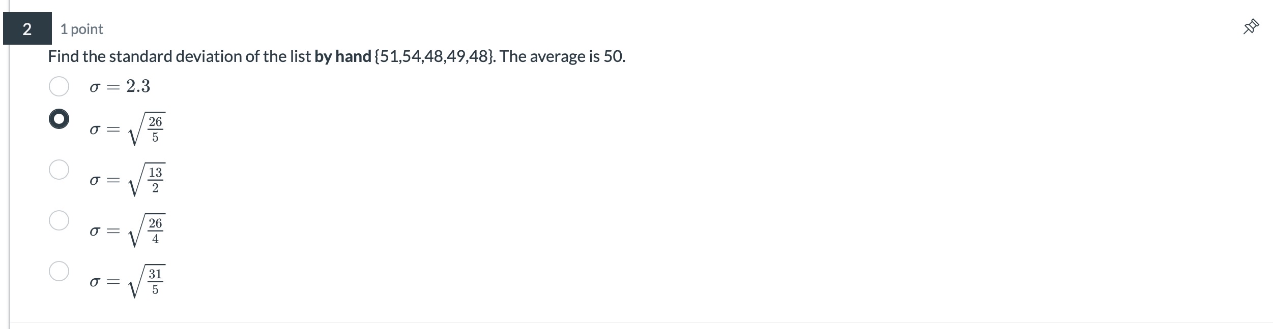 Solved 21 ﻿pointFind the standard deviation of the list by | Chegg.com