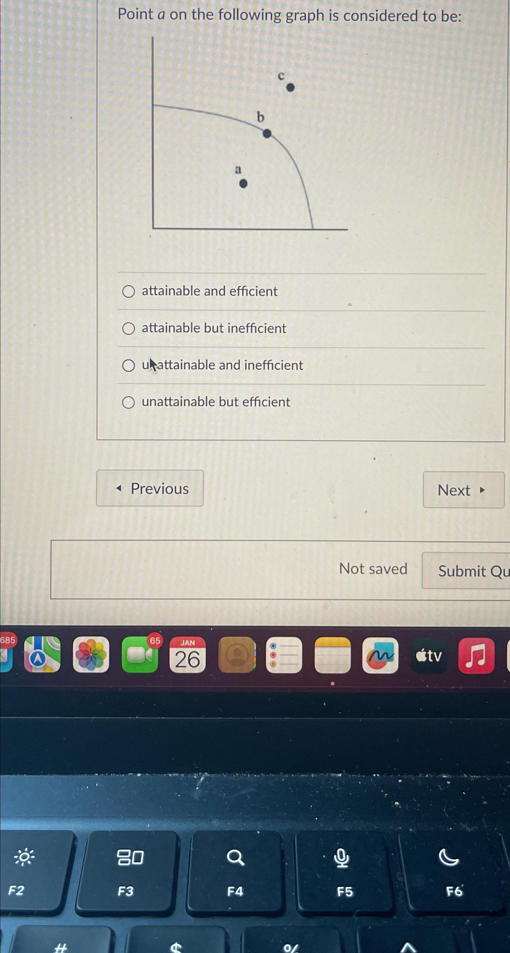 Solved Point a ﻿on the following graph is considered to | Chegg.com