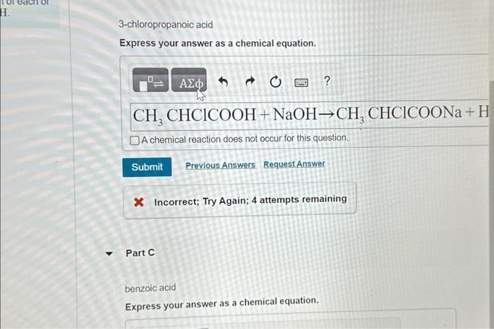 Solved Write balanced equations for the reaction of each of | Chegg.com