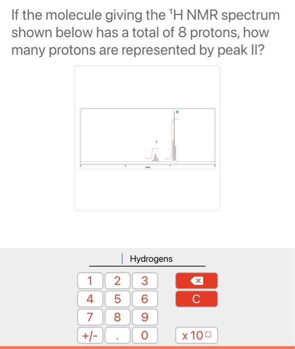 Solved If the molecule giving the 1H NMR spectrum shown | Chegg.com