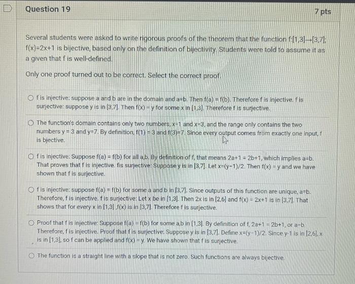 Solved Several students were asked to write rigorous proofs | Chegg.com
