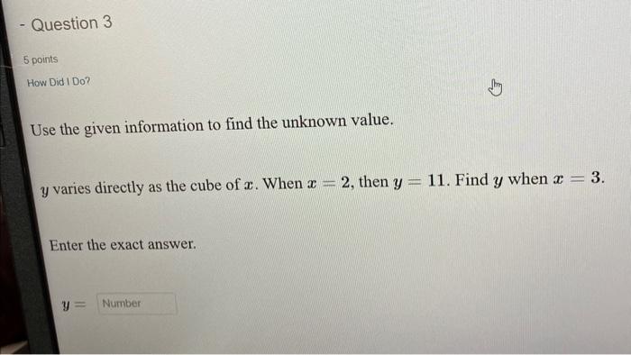 Solved Use the given information to find the unknown value. | Chegg.com