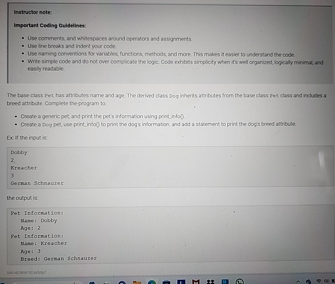 Solved Instructor Note Important Coding Guidelines Use
