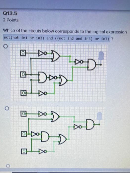 Solved Consider this circuit: in1 O De D in2 O D in3 0 Do D | Chegg.com