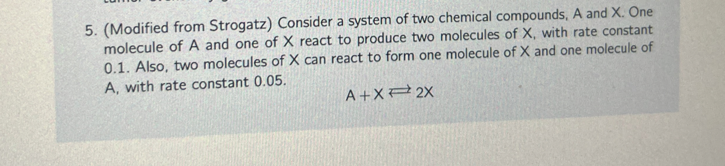 Solved (Modified from Strogatz) ﻿Consider a system of two | Chegg.com