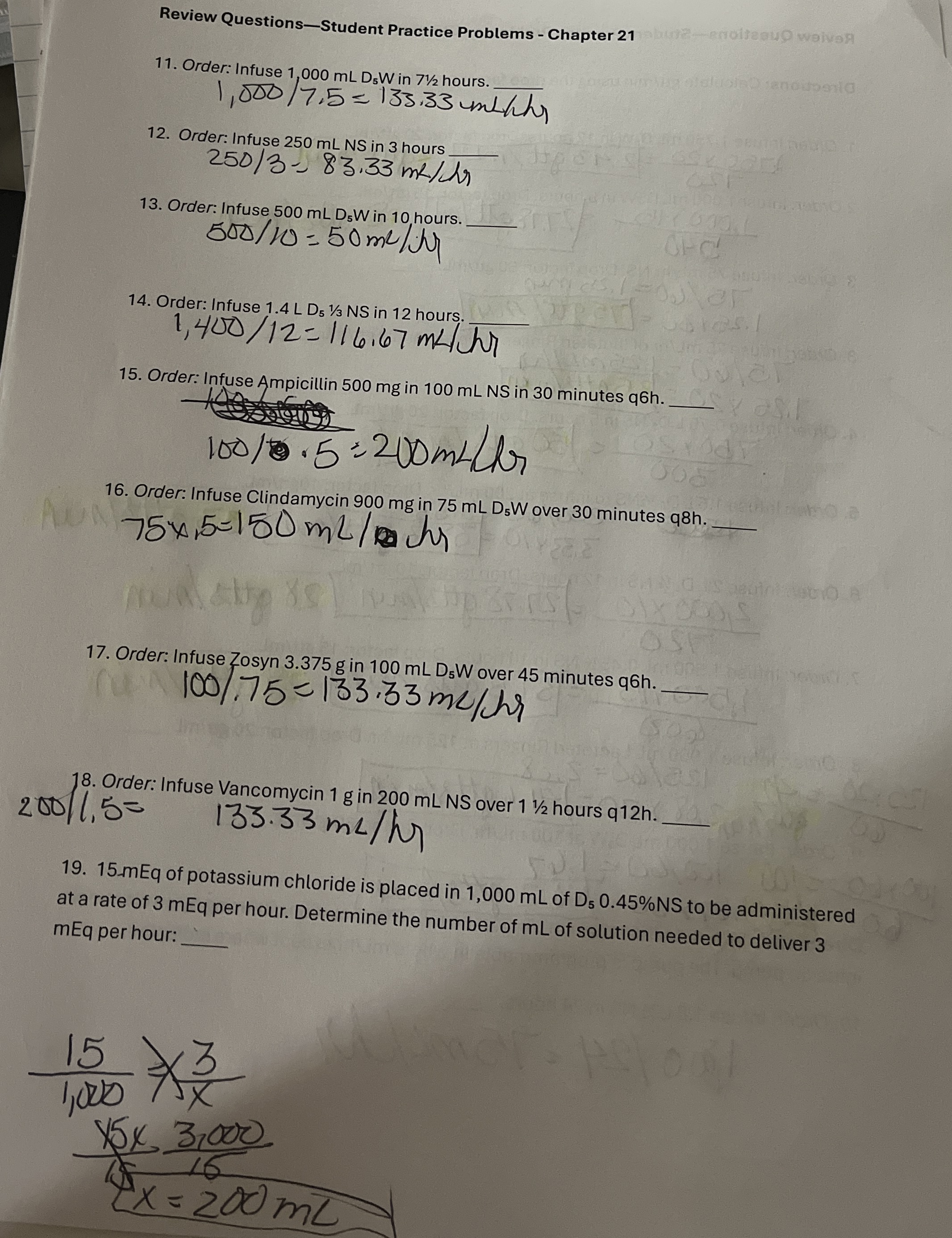 Solved Review Questions-Student Practice Problems - ﻿Chapter | Chegg.com