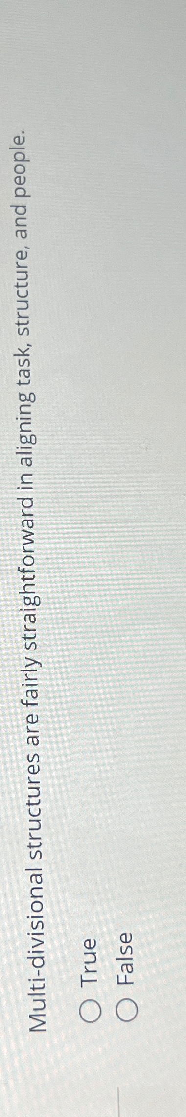 Solved Multi-divisional structures are fairly | Chegg.com