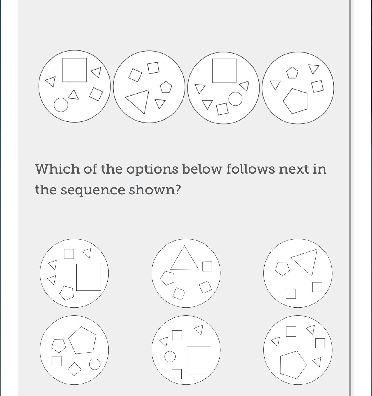 Solved Which of the options below follows next inthe | Chegg.com