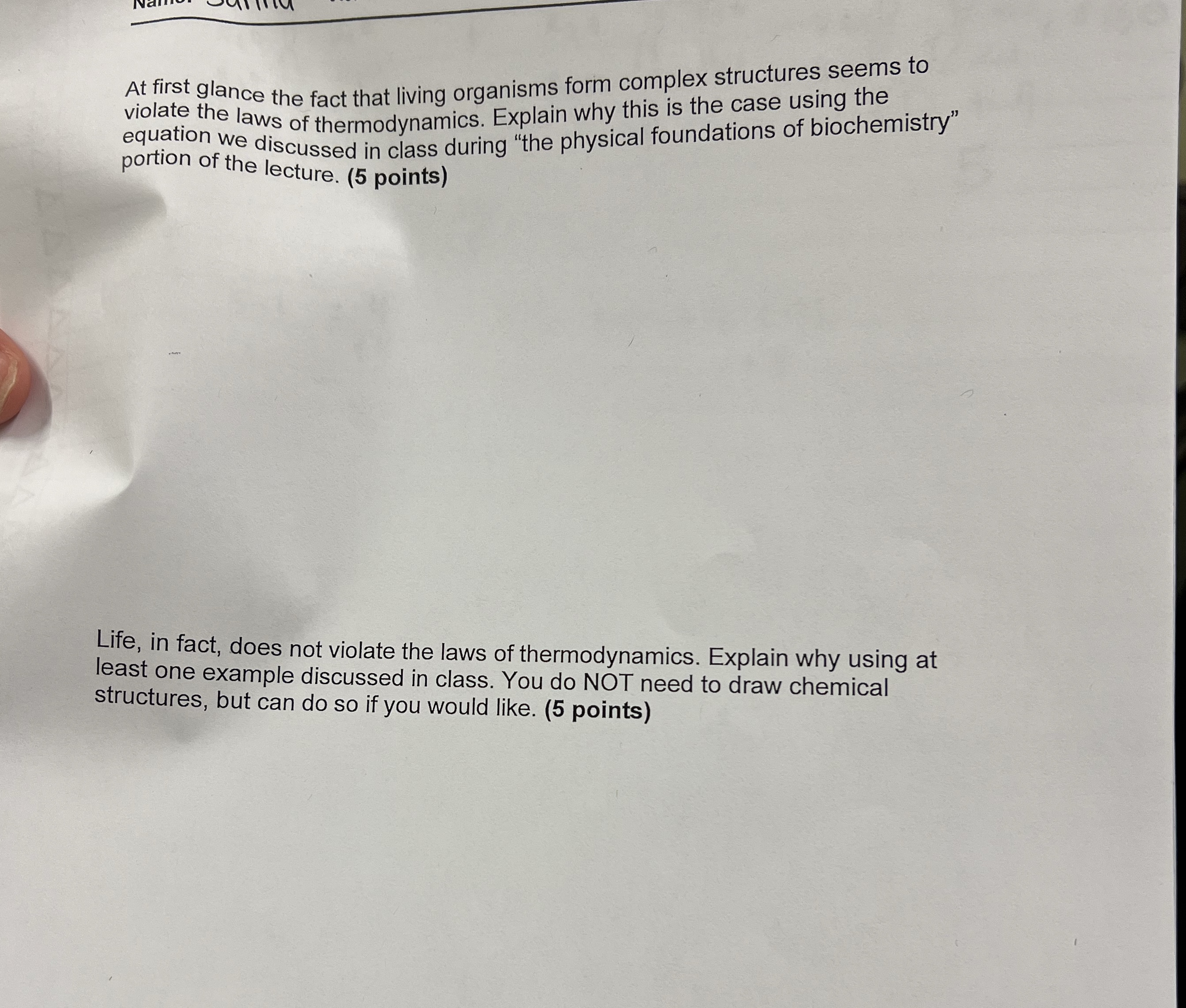 Solved At first glance the fact that living organisms form | Chegg.com