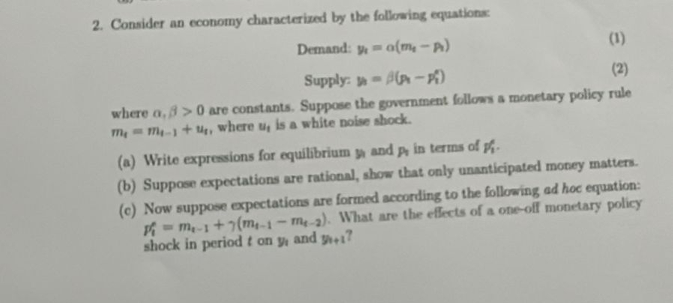 Solved Suppose the per-capita production is described by the | Chegg.com