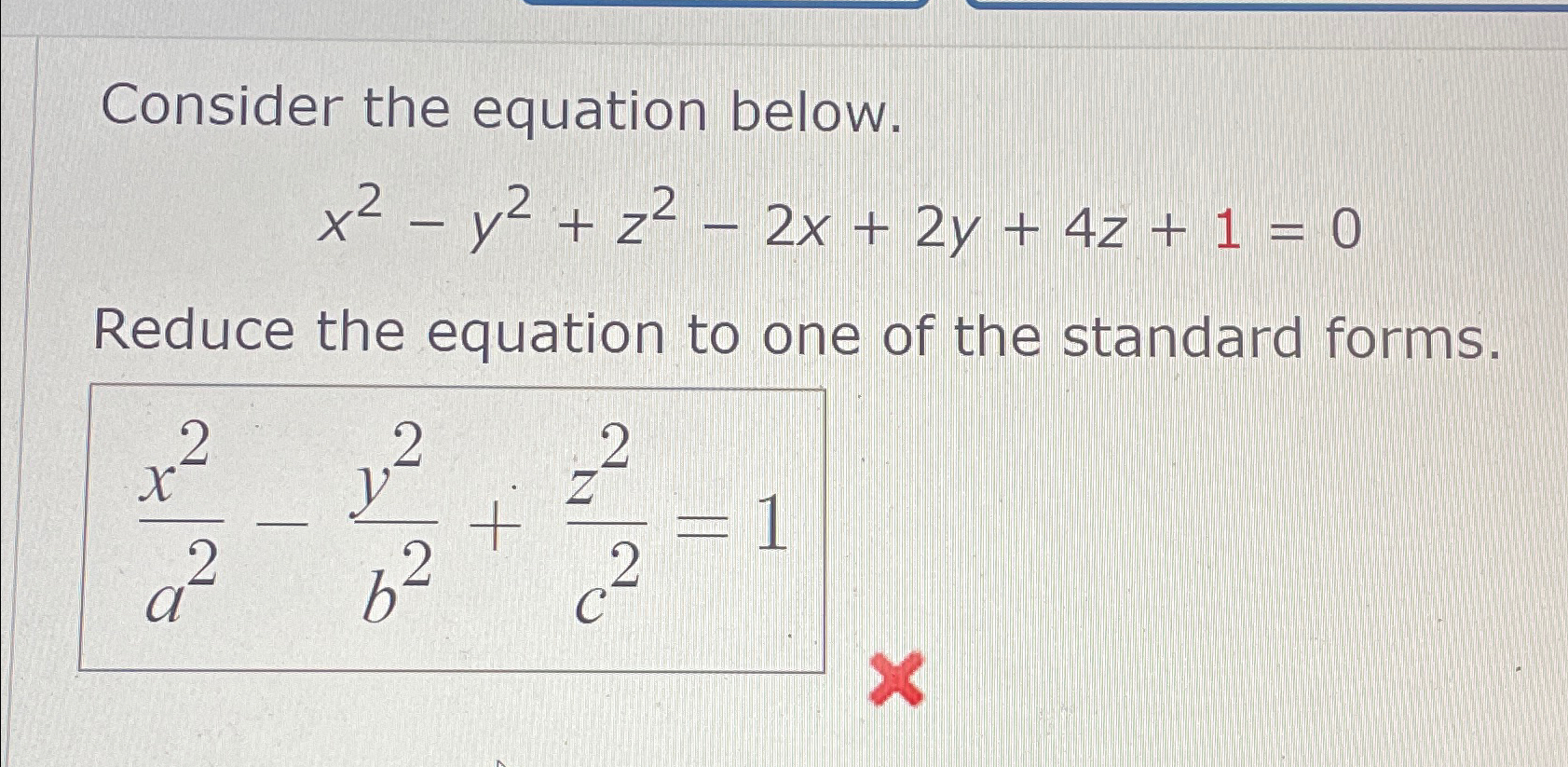 Solved Consider the equation | Chegg.com