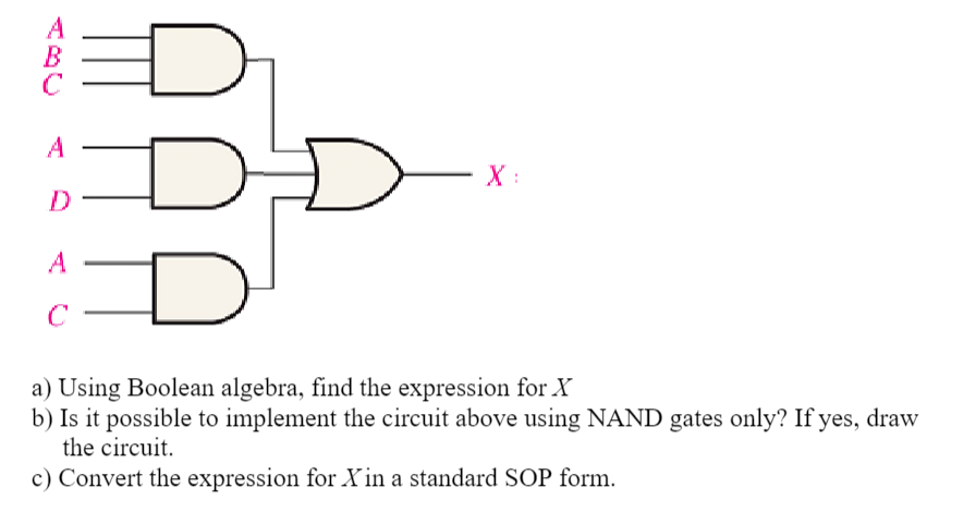 Solved Implement the circuit shown above using NOR gates | Chegg.com