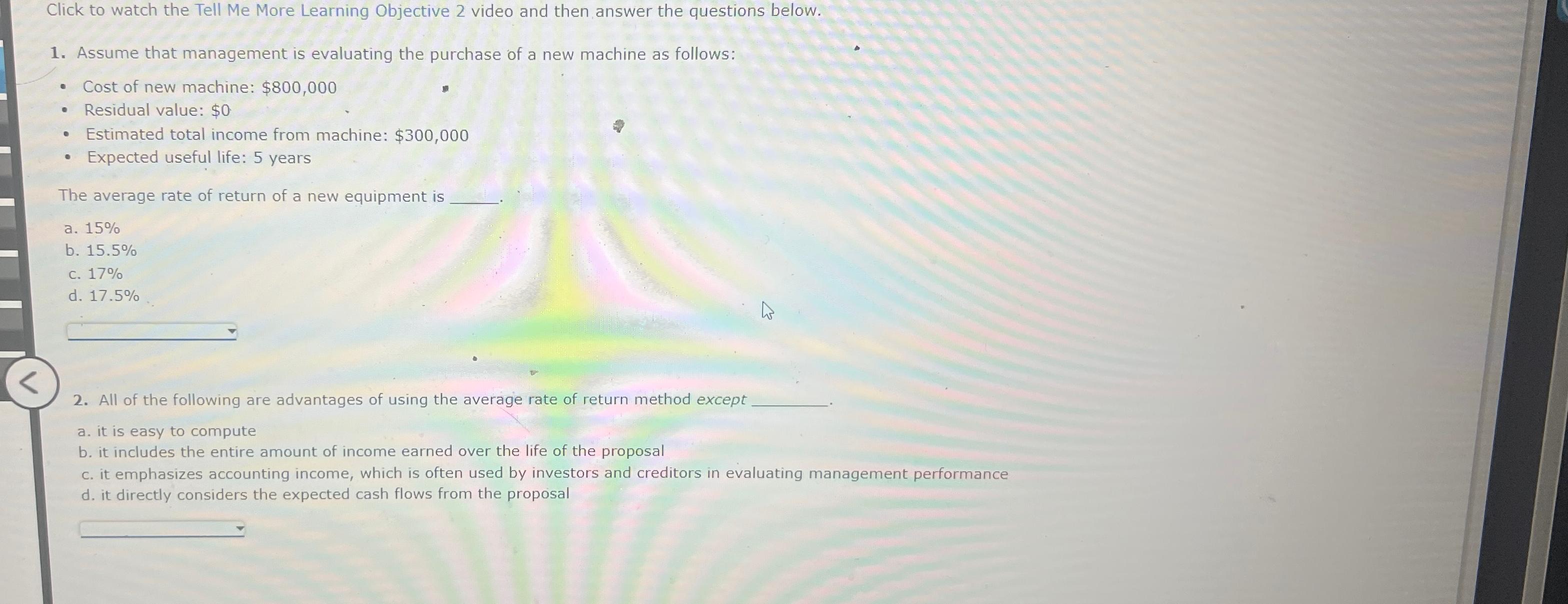 Solved Click to watch the Tell Me More Learning Objective 2 | Chegg.com