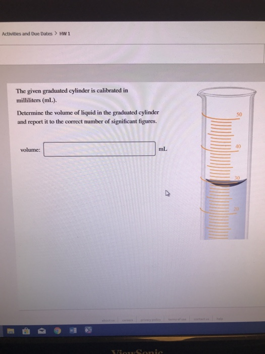 Solved Activities and Due Dates > HW 1 The given graduated | Chegg.com