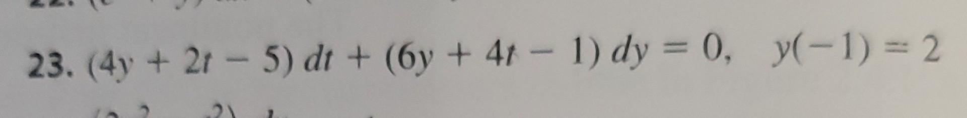 Solved determine the exactness of the differential equation | Chegg.com