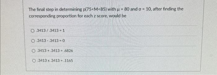 Solved The final step in determining p(75 | Chegg.com