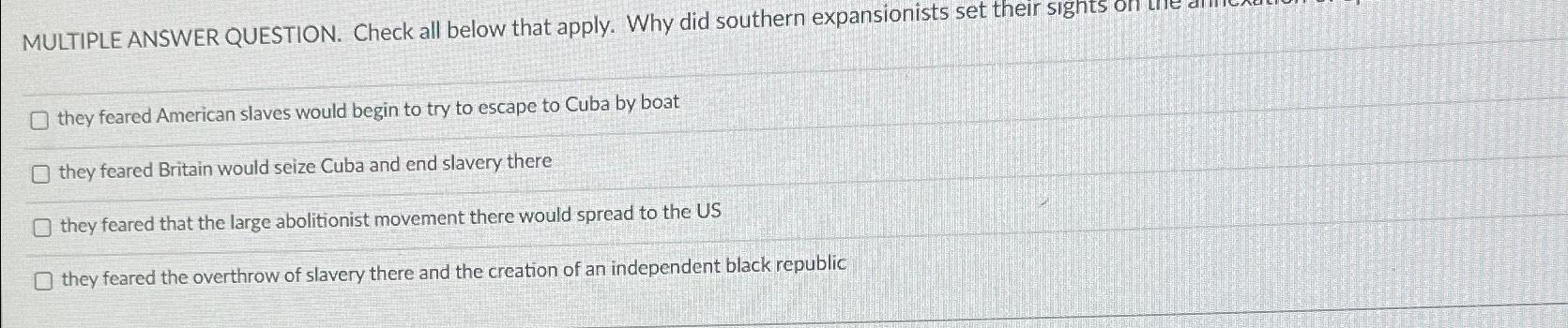 Solved MULTIPLE ANSWER QUESTION. Check all below that apply. | Chegg.com