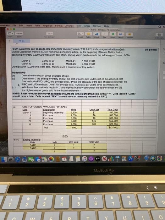 Solved Man umbers tot insert Table Organize Format Arrange | Chegg.com