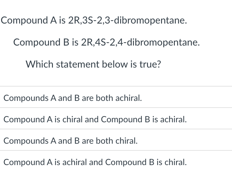 Solved Compound A is | Chegg.com