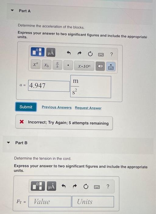 Solved Two blocks made of different materials, connected by | Chegg.com