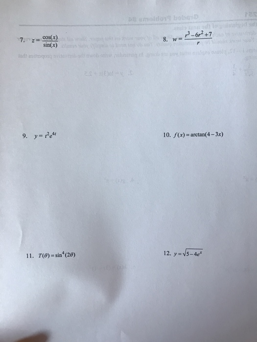 Solved Math 251 Graded Problems #4 Due at the beginning of | Chegg.com