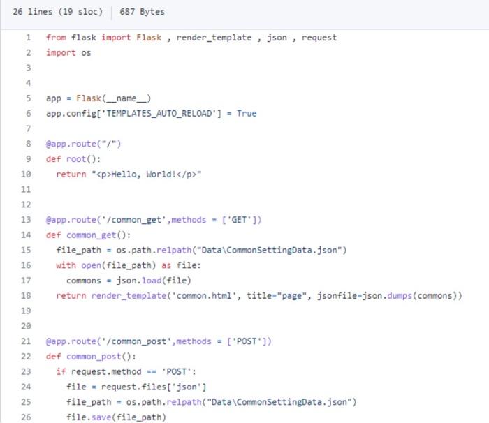 Solved 26 lines (19 sloc) 687 Bytes 1 from flask import | Chegg.com