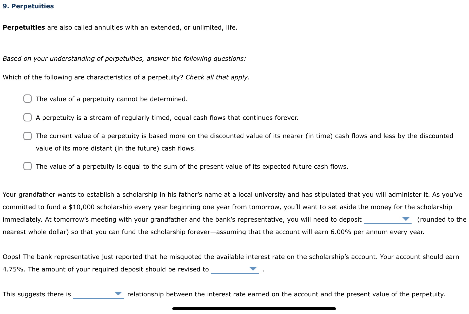 Solved PerpetuitiesPerpetuities are also called annuities | Chegg.com