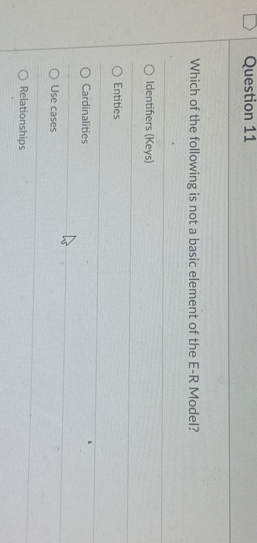 Solved Question 11Which of the following is not a basic | Chegg.com