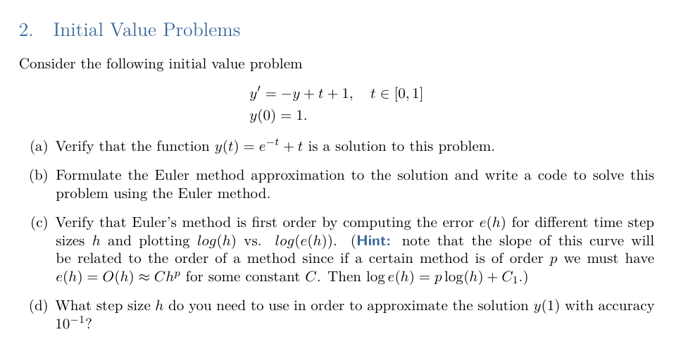 Solved Numerical Analysis. Code portions need to be written | Chegg.com