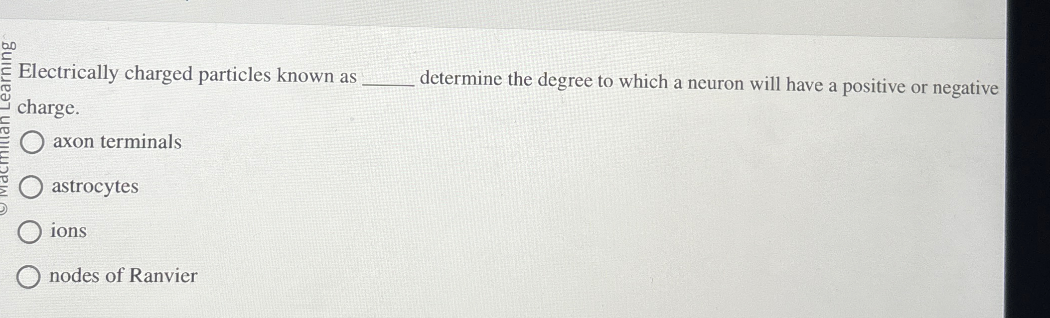 Solved Electrically charged particles known as determine the | Chegg.com