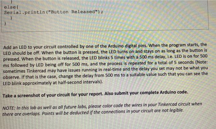 Solved Exercise 1. Adding Pushbutton Input An important | Chegg.com