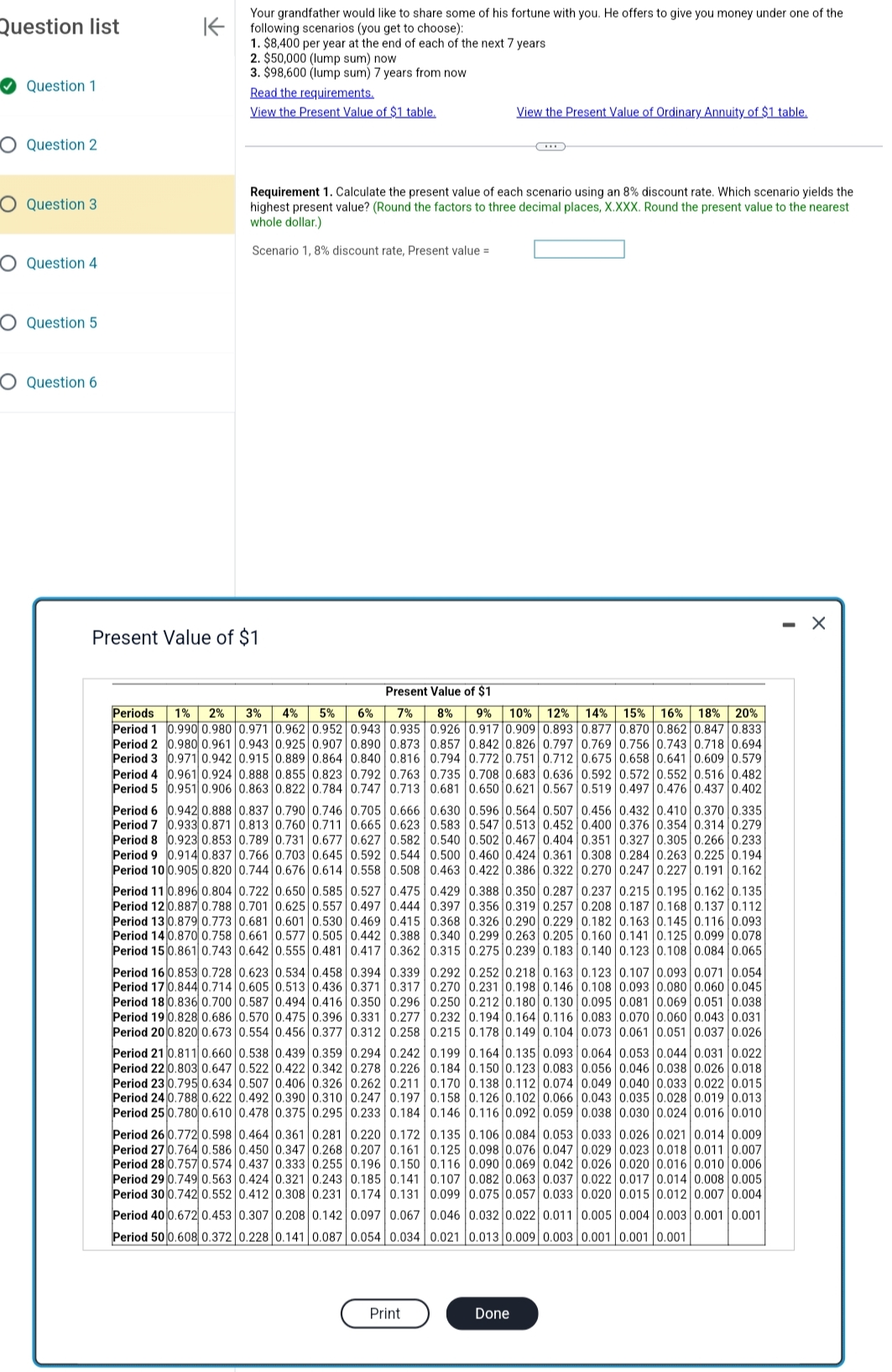 Solved Question listQuestion 1Question 2Question 3Question | Chegg.com