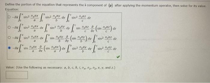Solved Define the portion of the equation that represents | Chegg.com