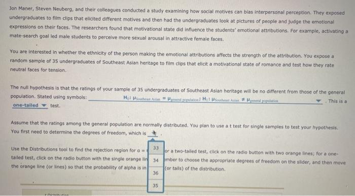 Solved Jon Maner, Steven Neuberg, and their colleagues | Chegg.com