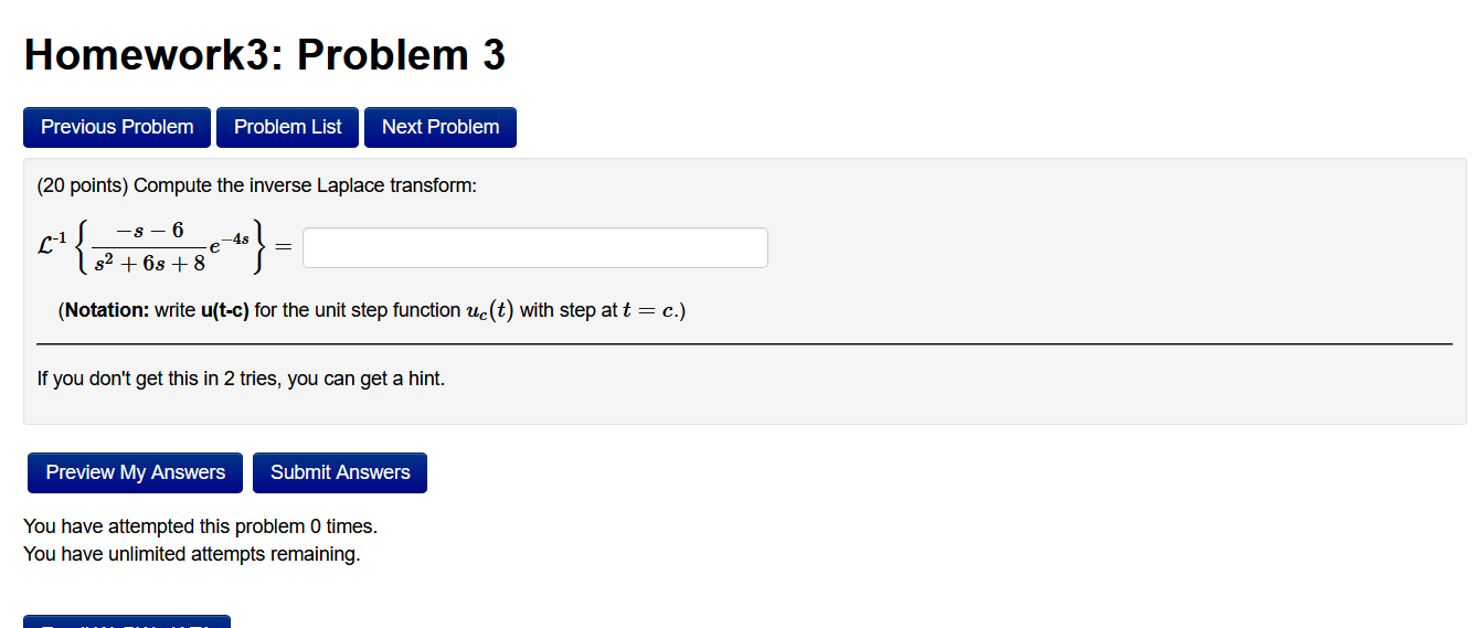 Solved Homework3: Problem 3(20 points) Compute the inverse | Chegg.com Solved Homework3: Problem 3(20 points) Compute the inverse | Chegg.com